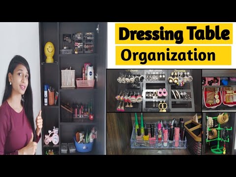 My Dressing Table Organization In Tamil || Organization Tips For ...