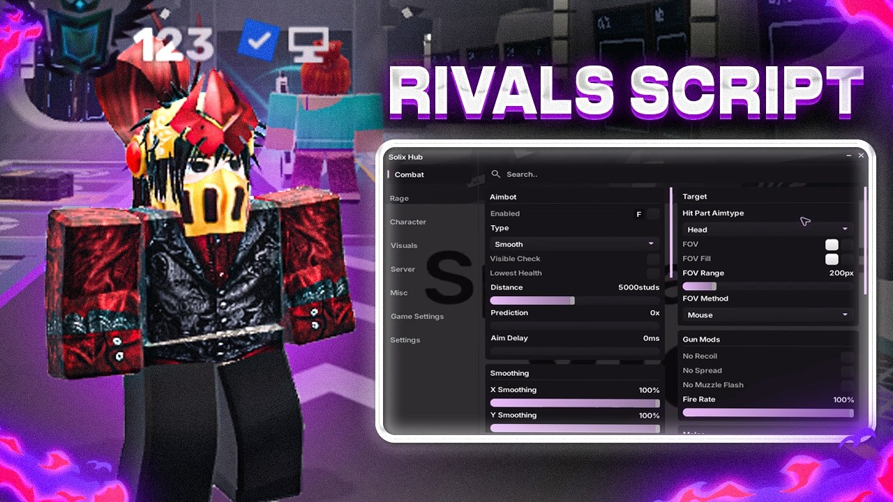 Rivals Script [NO KEY] - Ragebot v3, Aimbot, Unlock All, ESP, No Ban ...