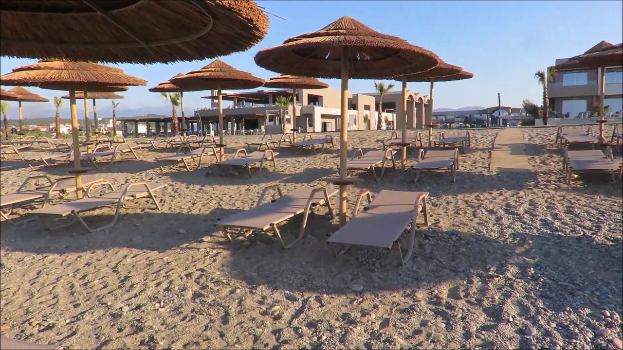 Euphoria Resort the beach, Greece, Crete, Крит обзор отеля 2018 - YouTube