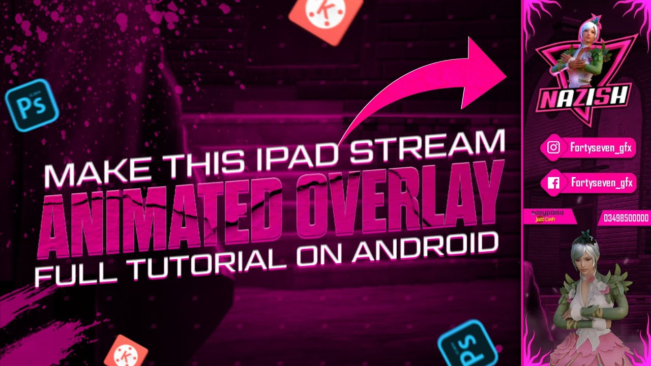 How To Make 3D Animated Overlay For Ipad On Android 🔥 | Vertical ...