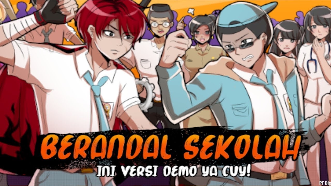 mencoba game berandal sekolah versi demo - YouTube