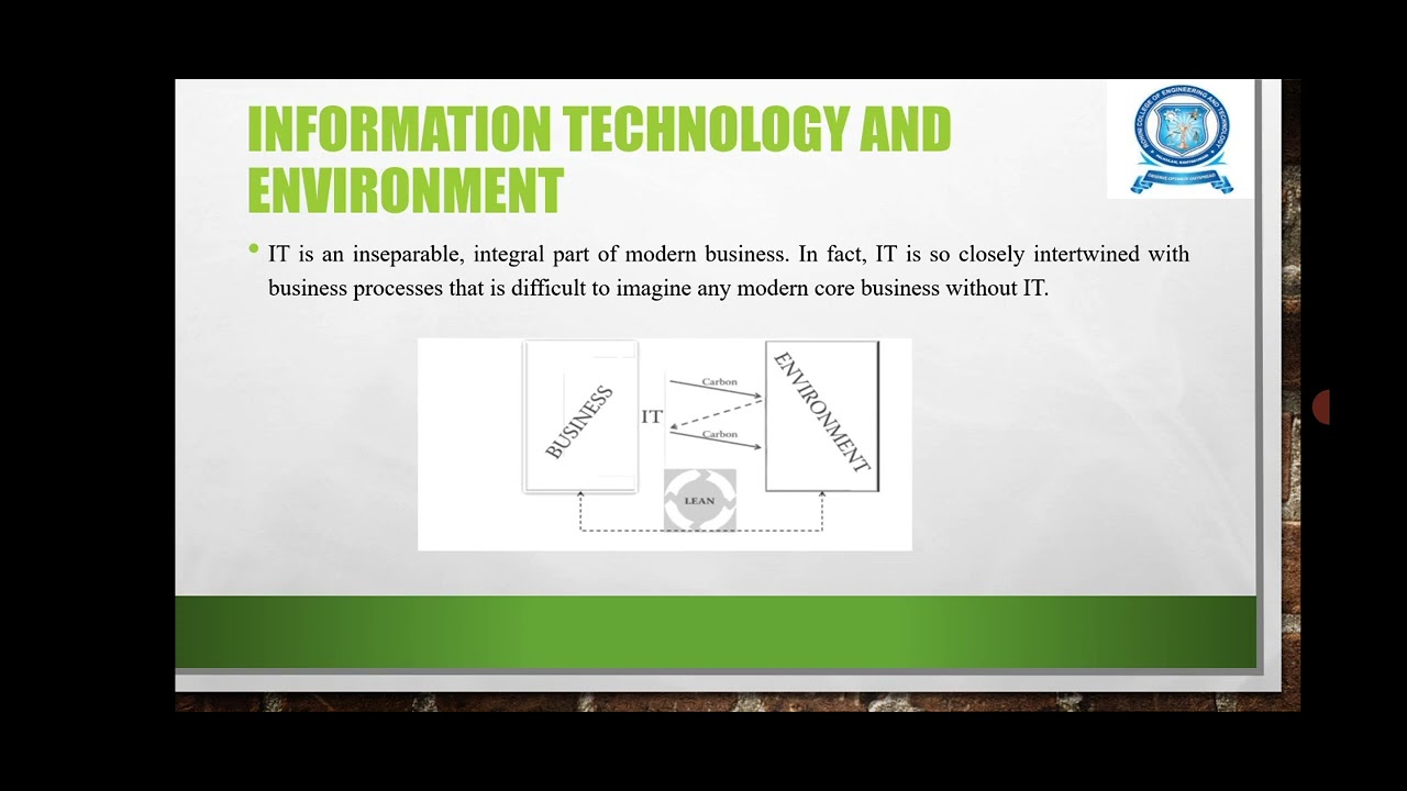 Green IT Fundamentals Business, IT and the Environment - YouTube