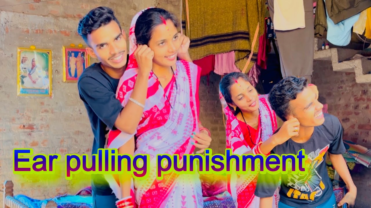 Ear pulling punishment challenge 👂 - YouTube