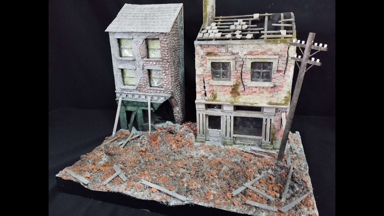How to make debris/rubble for your dioramas. - YouTube