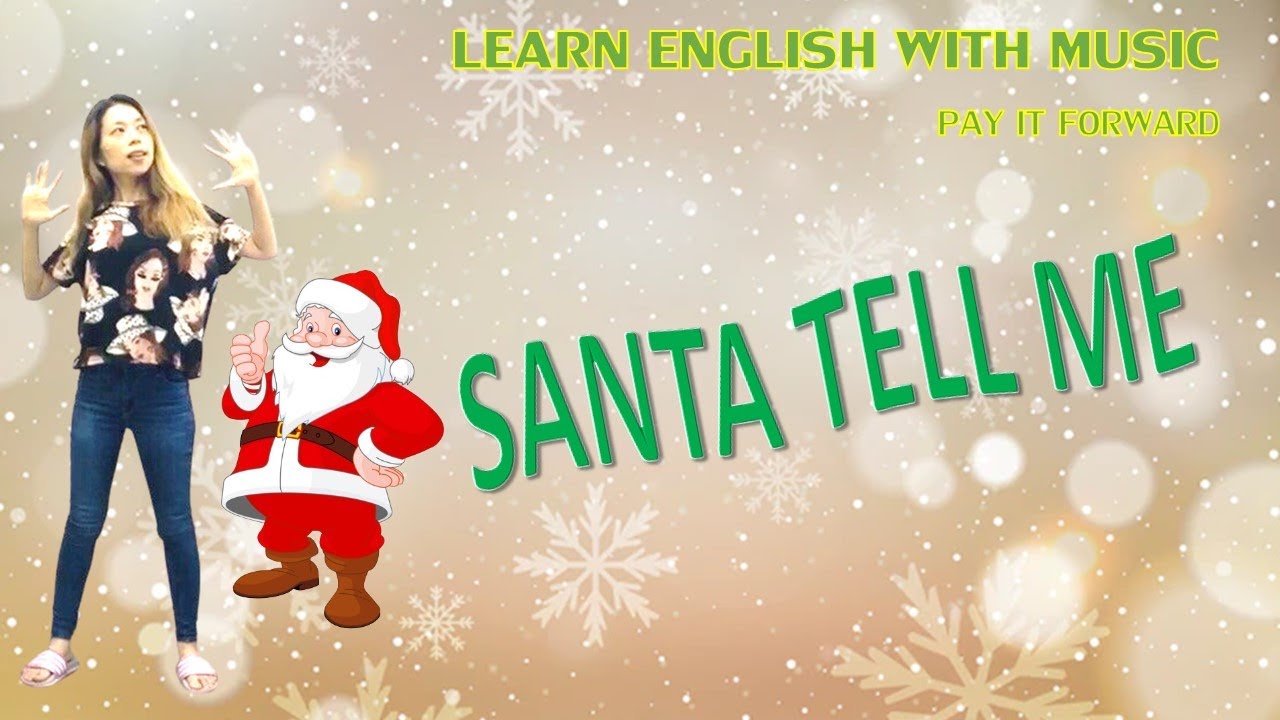 【Learn English with Music-樂學英文】Ariana Grande - Santa Tell Me (Cover by ...