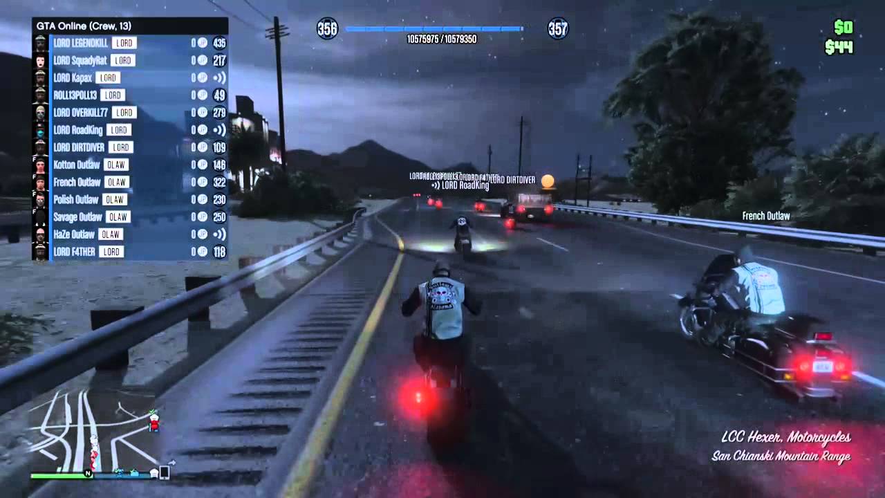 |GTA5| 0utlaws MC ride with Reaper Lords MC - YouTube