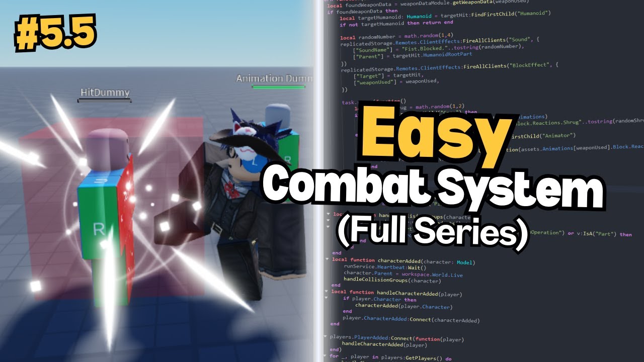 [Part5.5] Roblox Combat System for Beginners | Collision Groups & Minor ...