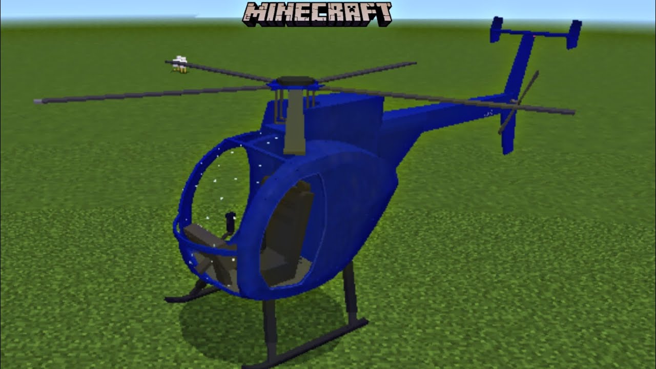 helicopter ADDON update in Minecraft PE - YouTube
