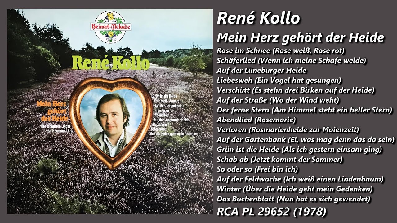 René Kollo - Mein Herz gehört der Heide (1978) - YouTube