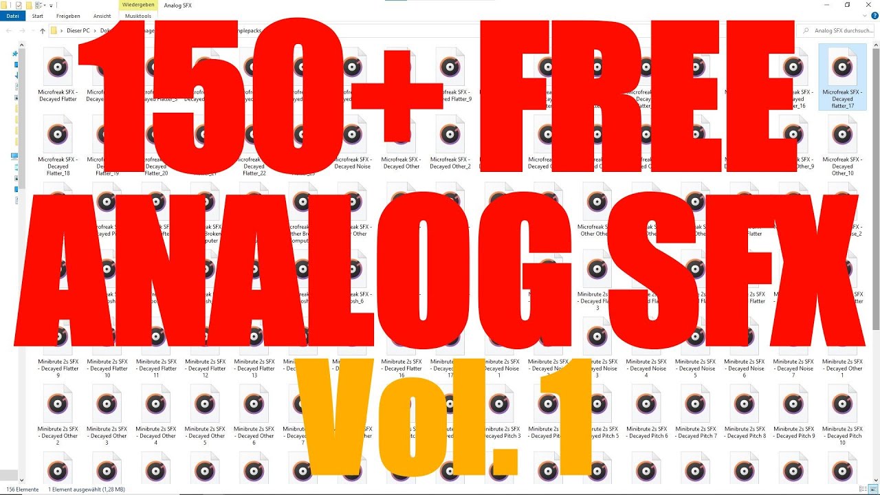 FREE SAMPLE PACK - Over 150 Analog SFX - YouTube