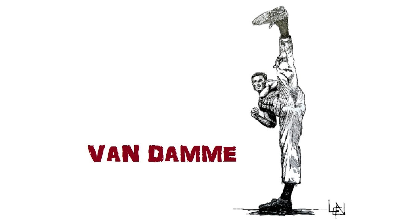 VAN DAMME sketch DRAWING - YouTube