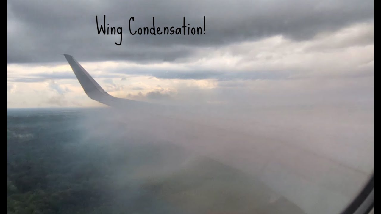 American A319 BUTTER Landing (Lots of Wing Condensation) - YouTube