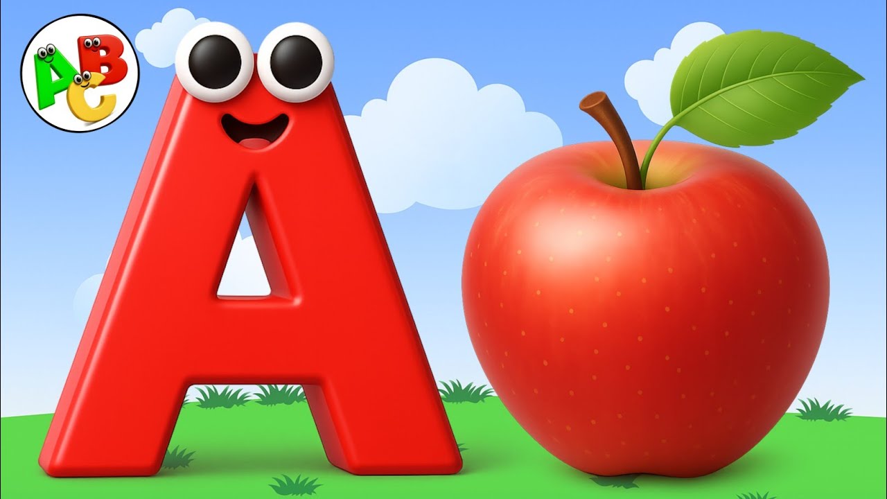 🍎 A is for Apple | Phonics Song for Kids | Learn ABC with Fun Rhymes 🎶 ...