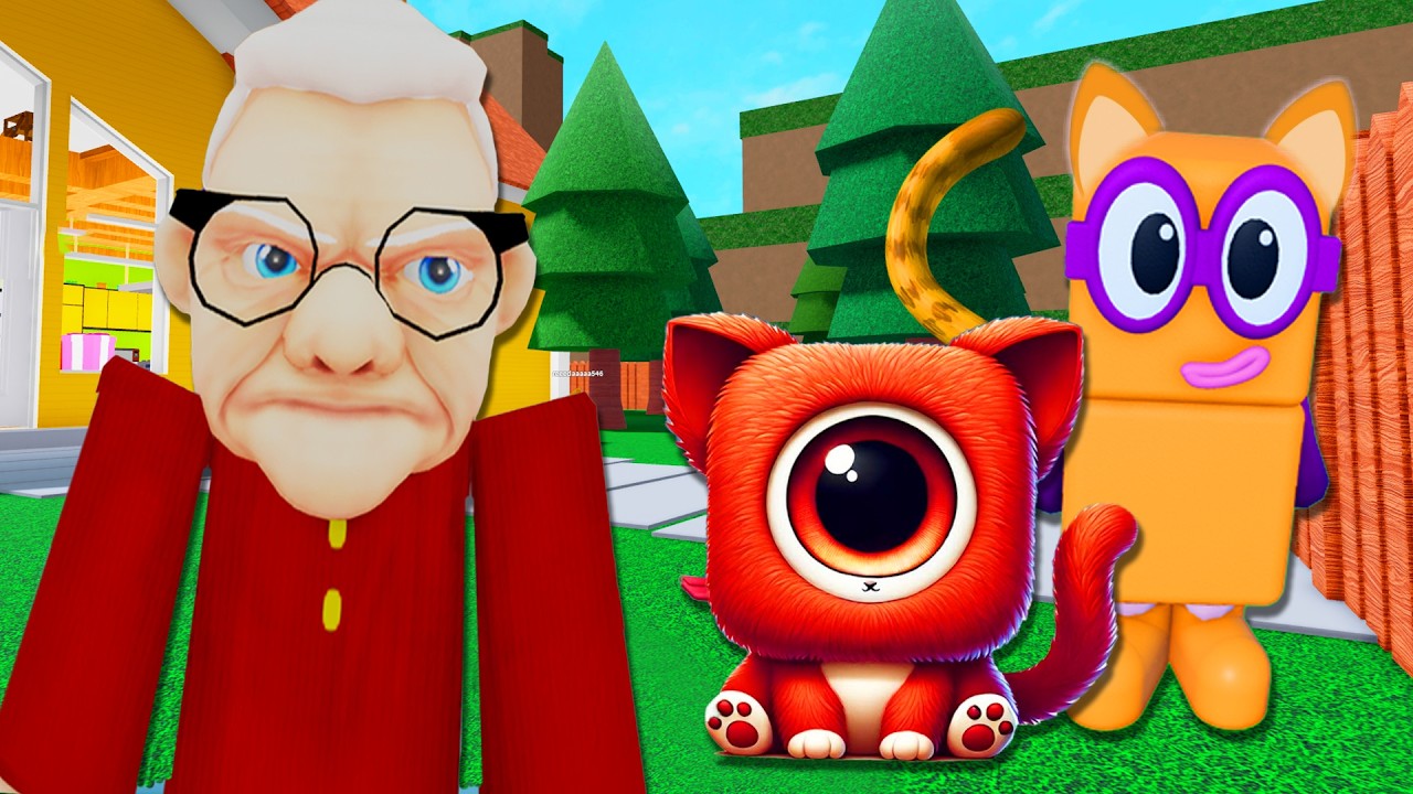 Numberblocks Play Cat VS Grandma in Roblox - YouTube