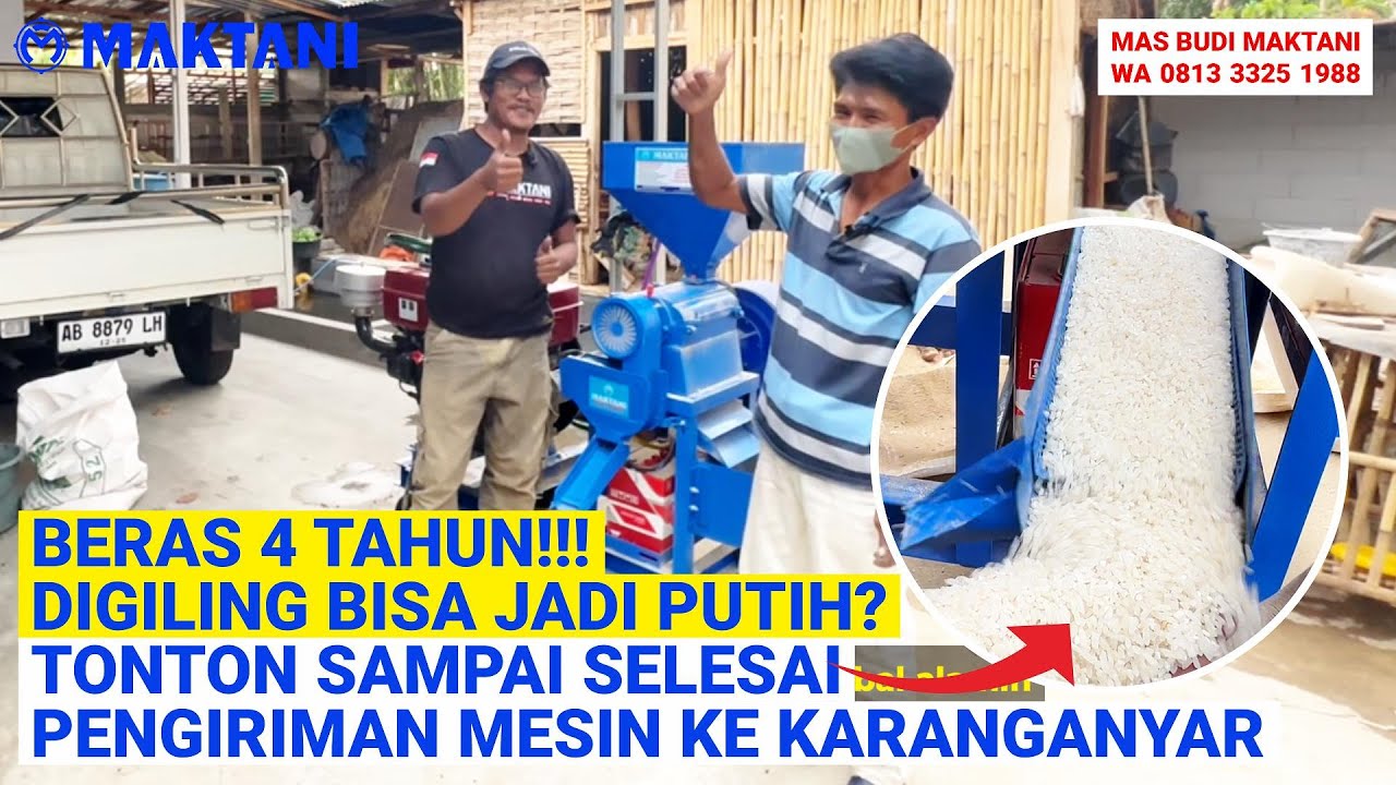 Beras 4 Tahun Digiling Bisa Jadi Putih? Kirim Karanganyar Mesin Giling ...