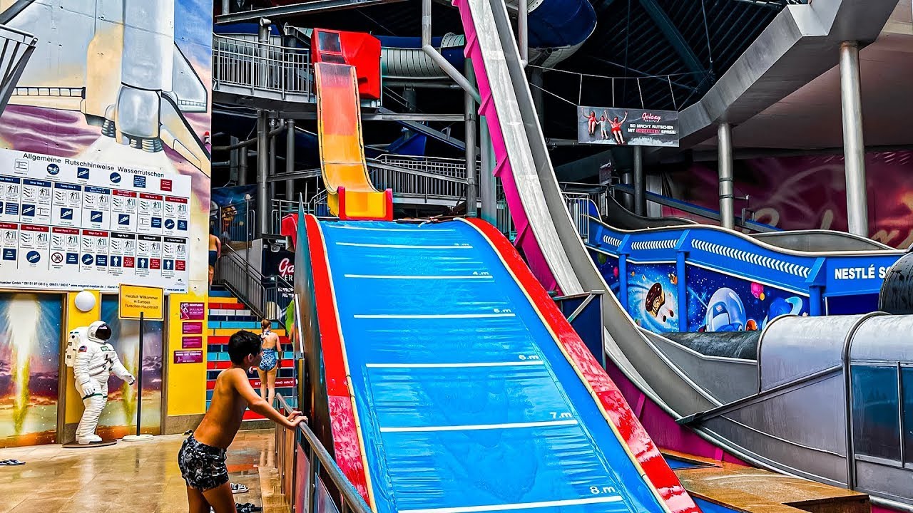 Extreme HIGH FLY Water Slide at Galaxy Erding - YouTube