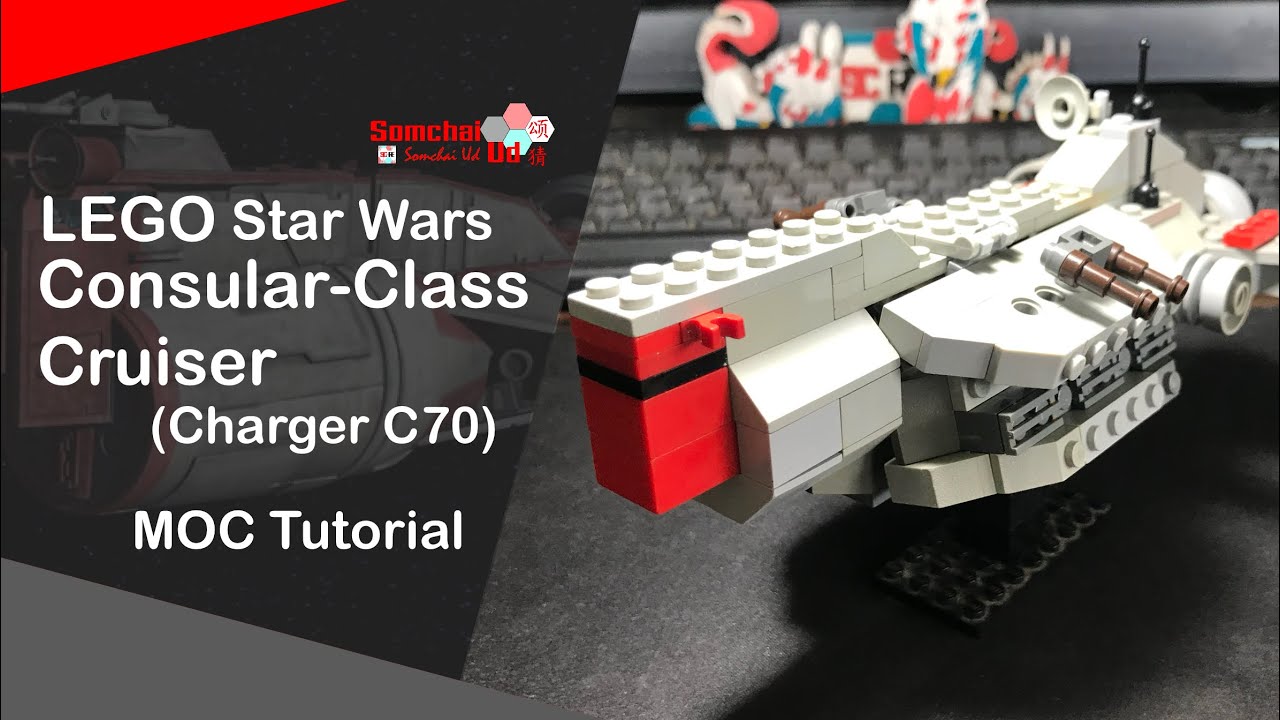 LEGO Star Wars Republic Frigate (Charger C70) MOC Tutorial | Somchai Ud ...