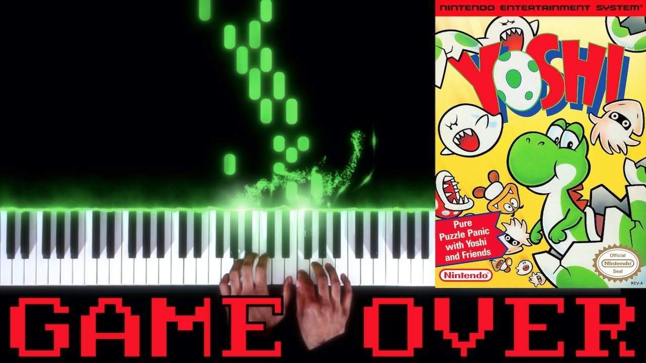 Yoshi (NES) - Game Over - Piano|Synthesia - YouTube
