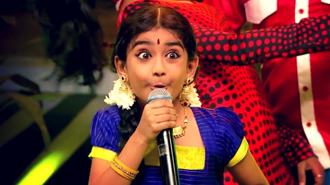 சூப்பர் சிங்கர் அரங்கத்தில் தாறுமாறாக ஆடி பாடி அசத்திய குட்டி அகானா ...