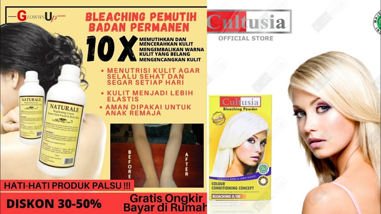 BLEACHING BADAN AMPUH !!! Naturale + bleaching rambut?hasilnya apakah😯 ...