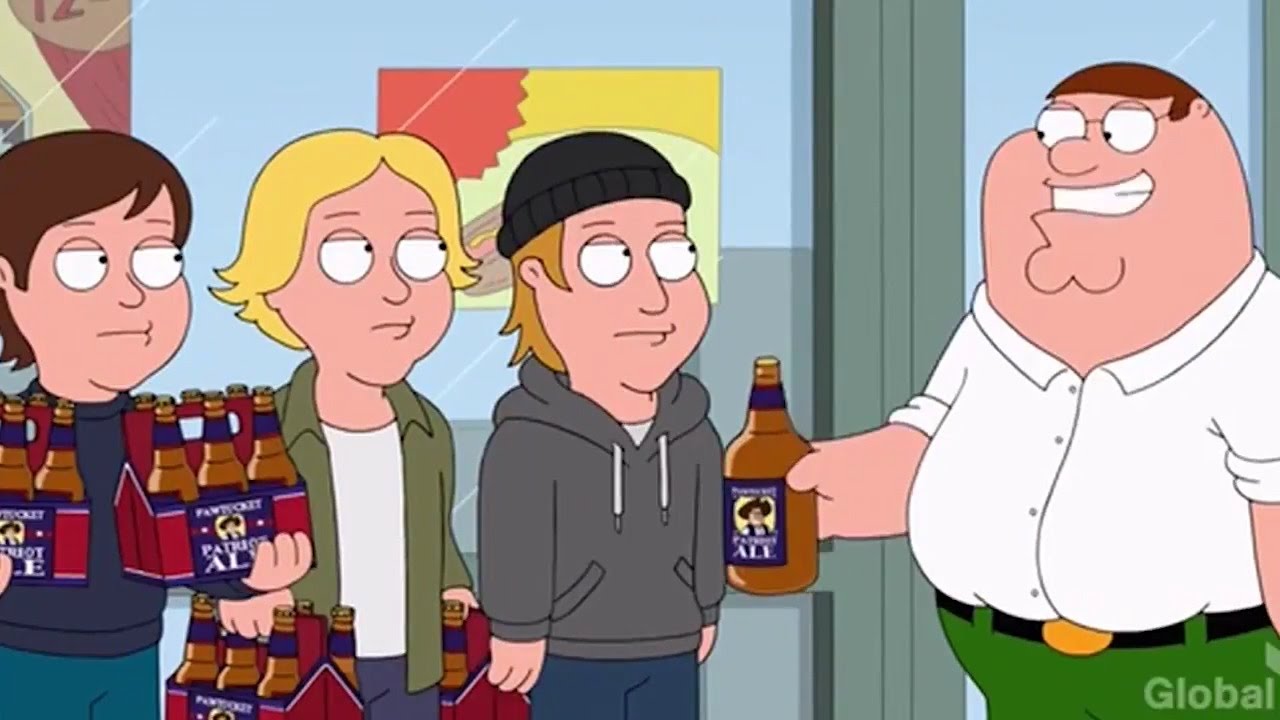 Family Guy - Peter Gives Alcohol and Weed to Kids - YouTube
