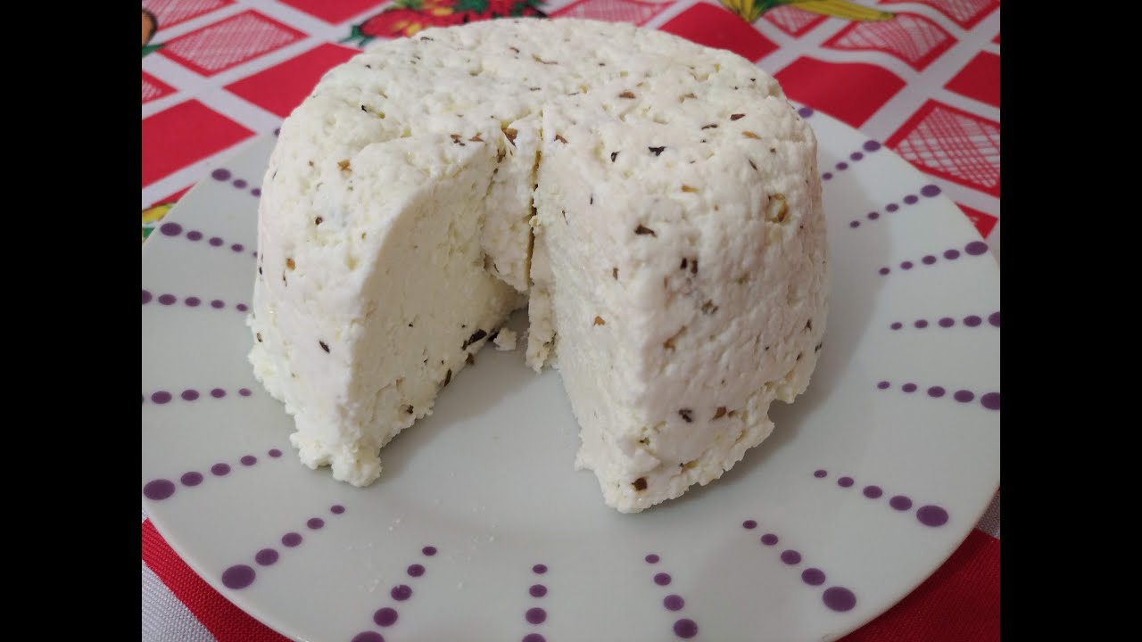 Como fazer ricota caseira temperada, facil e muito saborosa. - YouTube