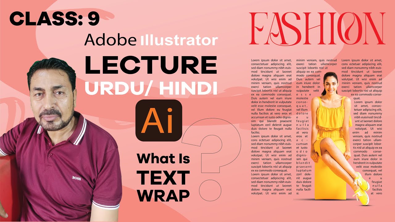 Use of TEXT WRAP for Magazine | Magazine Design | Class: 10 - YouTube