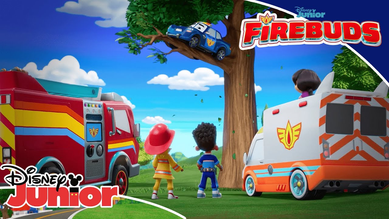 Runaway Car 🚓 | Firebuds 🚨 | Disney Junior Arabia - YouTube