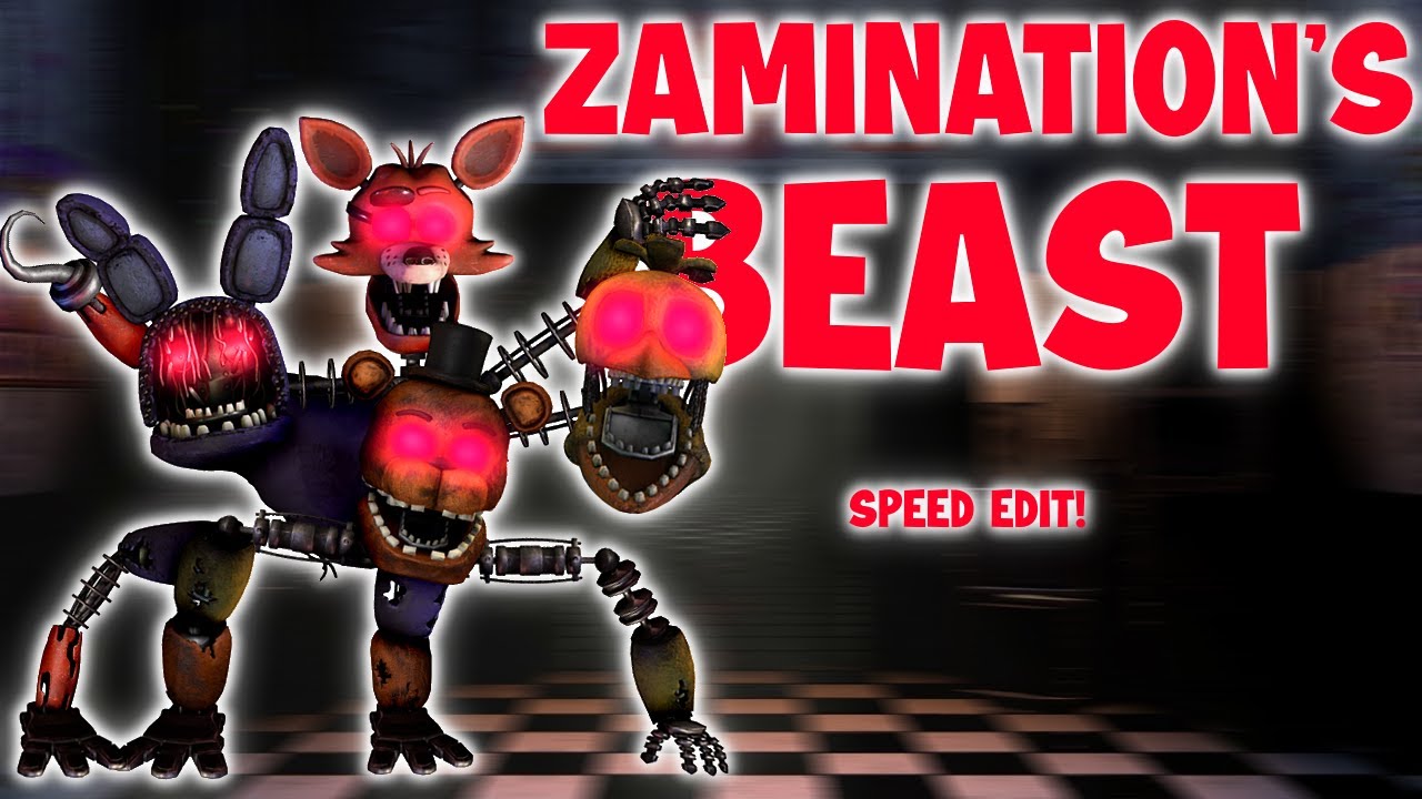 FNaF Speed Edit - ZAMination's Beast! - YouTube