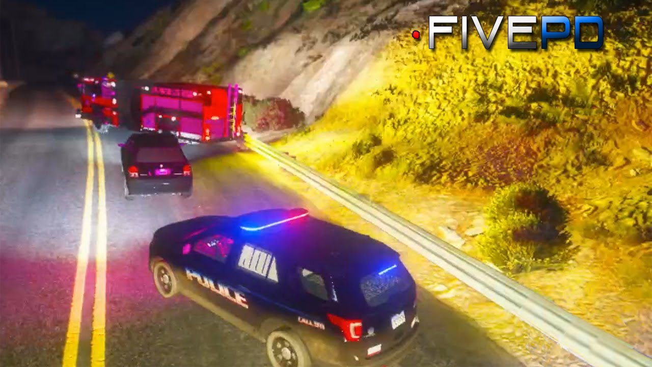 FivePD #1 Fire Truck Traffic Stop - YouTube