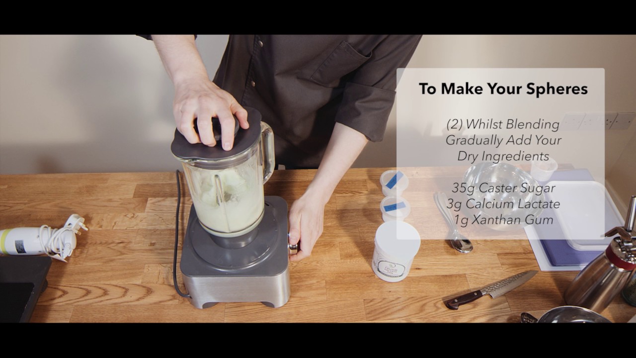 Gin & Tonic Spheres Using Reverse Spherification Technique - YouTube