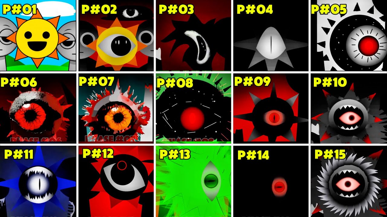 Incredibox Sprunki | All MR. SUN! Phase 1-6 vs Phase 7 vs Phase 8-30 ...