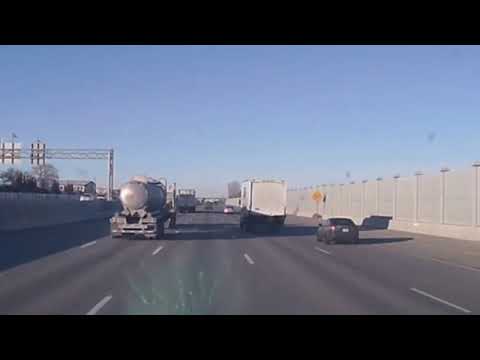passing on the right in a merge left lane - YouTube