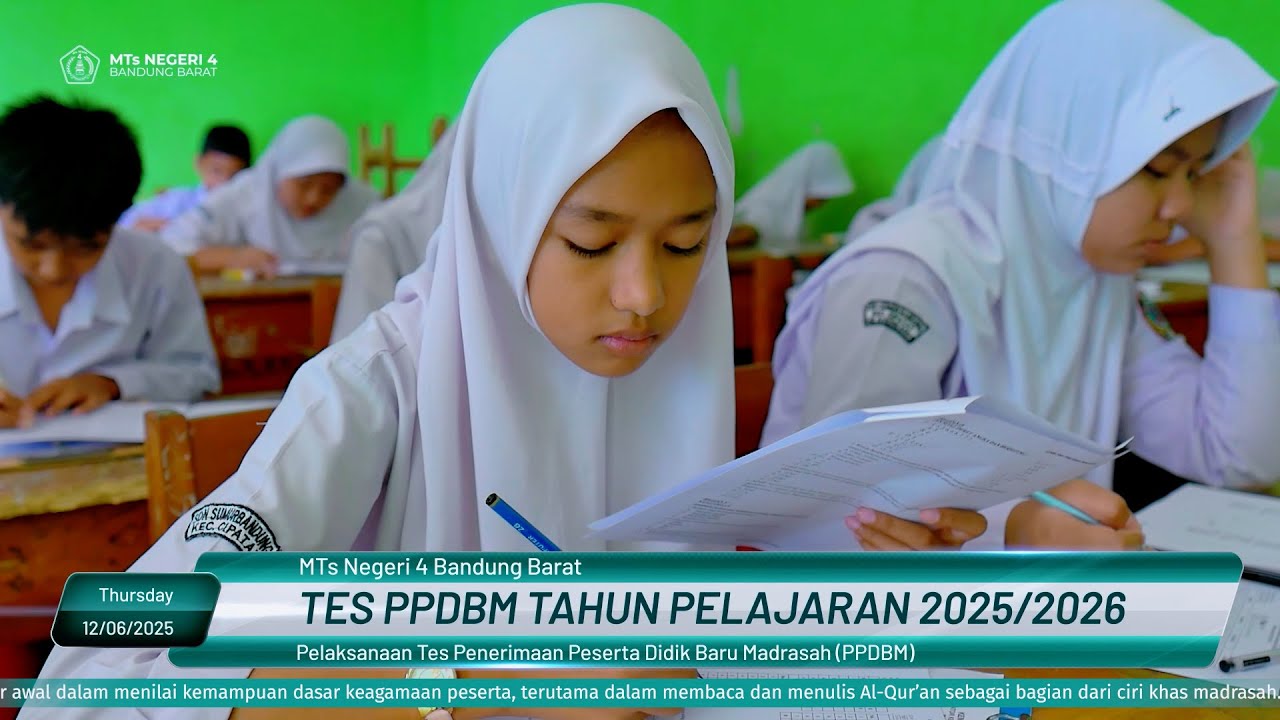 Pelaksanaan Tes Penerimaan Peserta Didik Baru Madrasah di MTs Negeri 4 ...