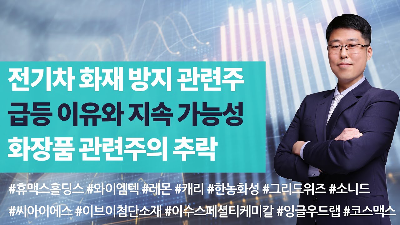 주식투자 전기차 화재 방지 테마 급등과 향후 지속 가능성휴맥스홀딩스 와이엠텍 레몬 캐리 한농화성 그리드위즈