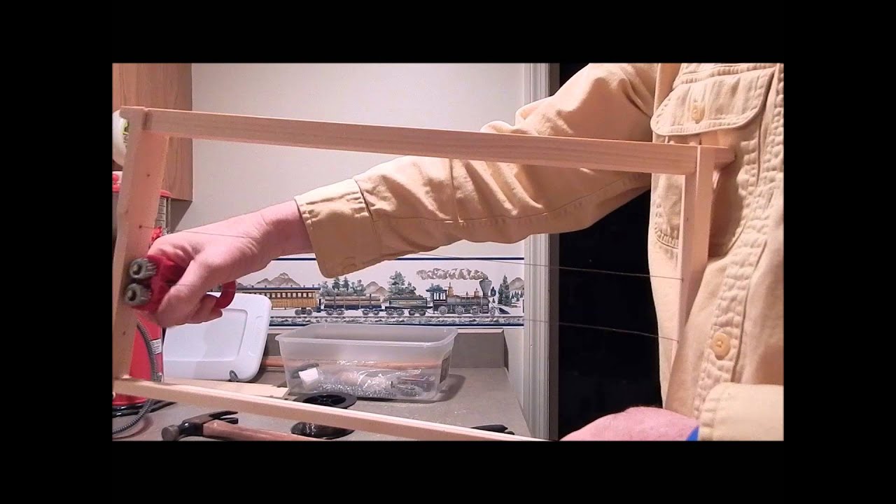 Tightening Bee Hive Frame Wires - YouTube