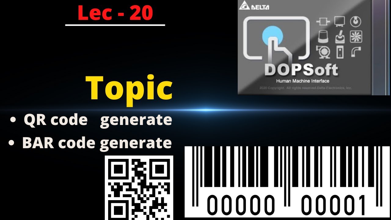 QR code generate in hmi | bar code print in hmi | qr bar code use in ...