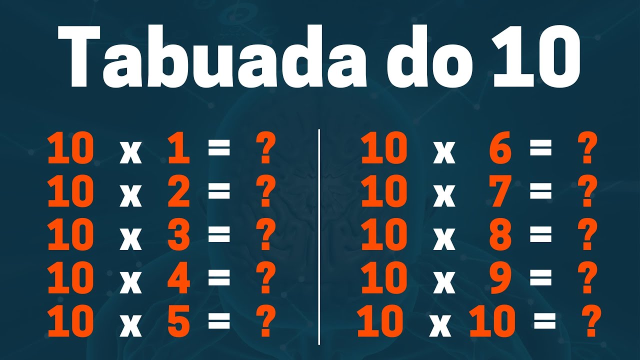 Tabuada do 10 - YouTube