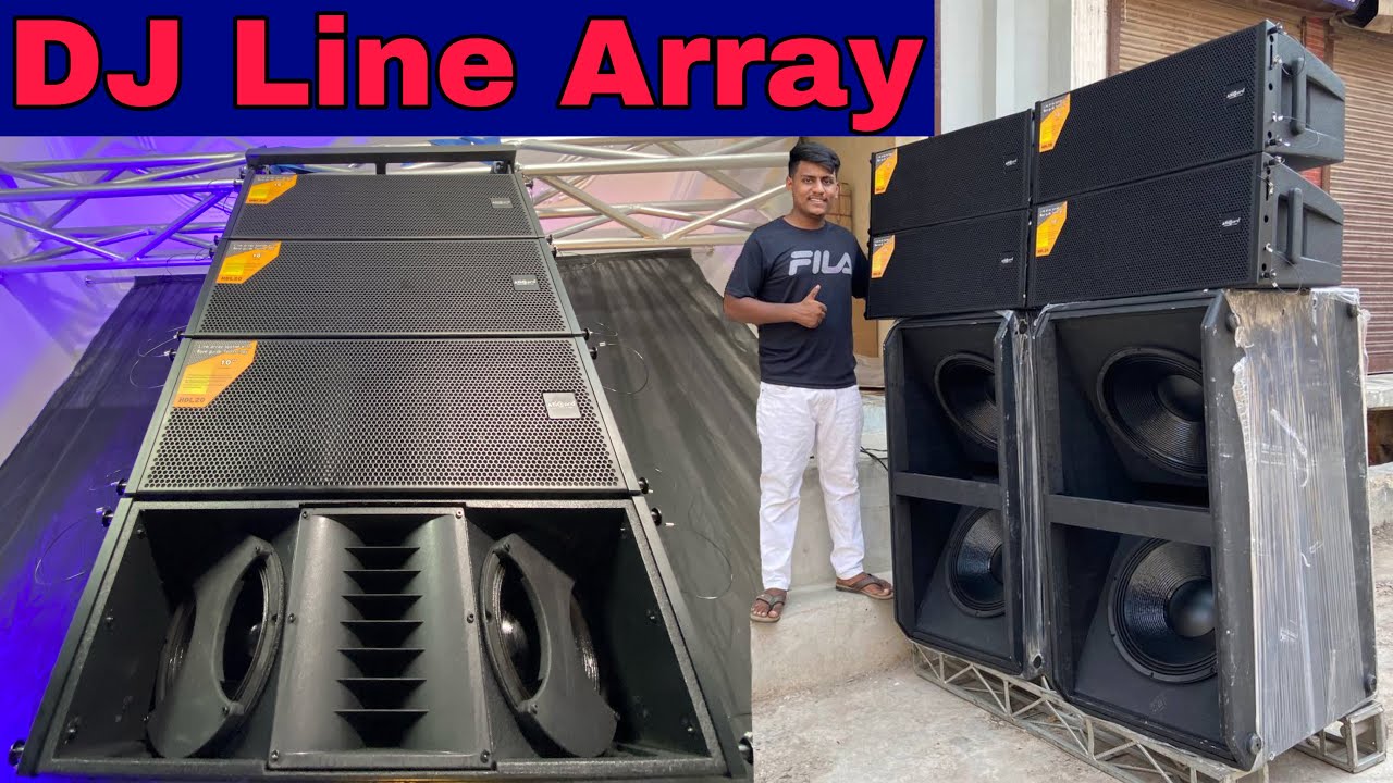 Dj Line Array 1100w क्या Quality निकलती है।Wave Guide Technology - YouTube