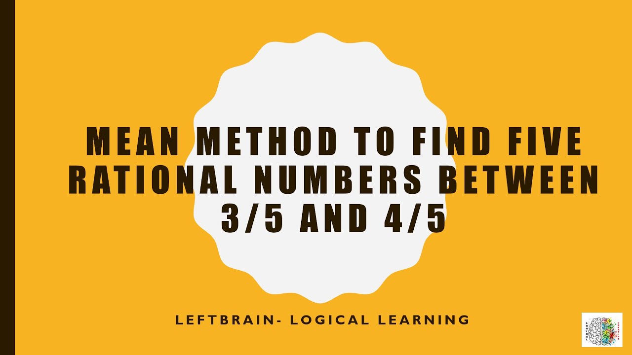Mean Method To Find Five Rational Number Between 3 5 And 4 5 NCERT mean-method-to-find-five-rational-number-between-3-5-and-4-5-ncert