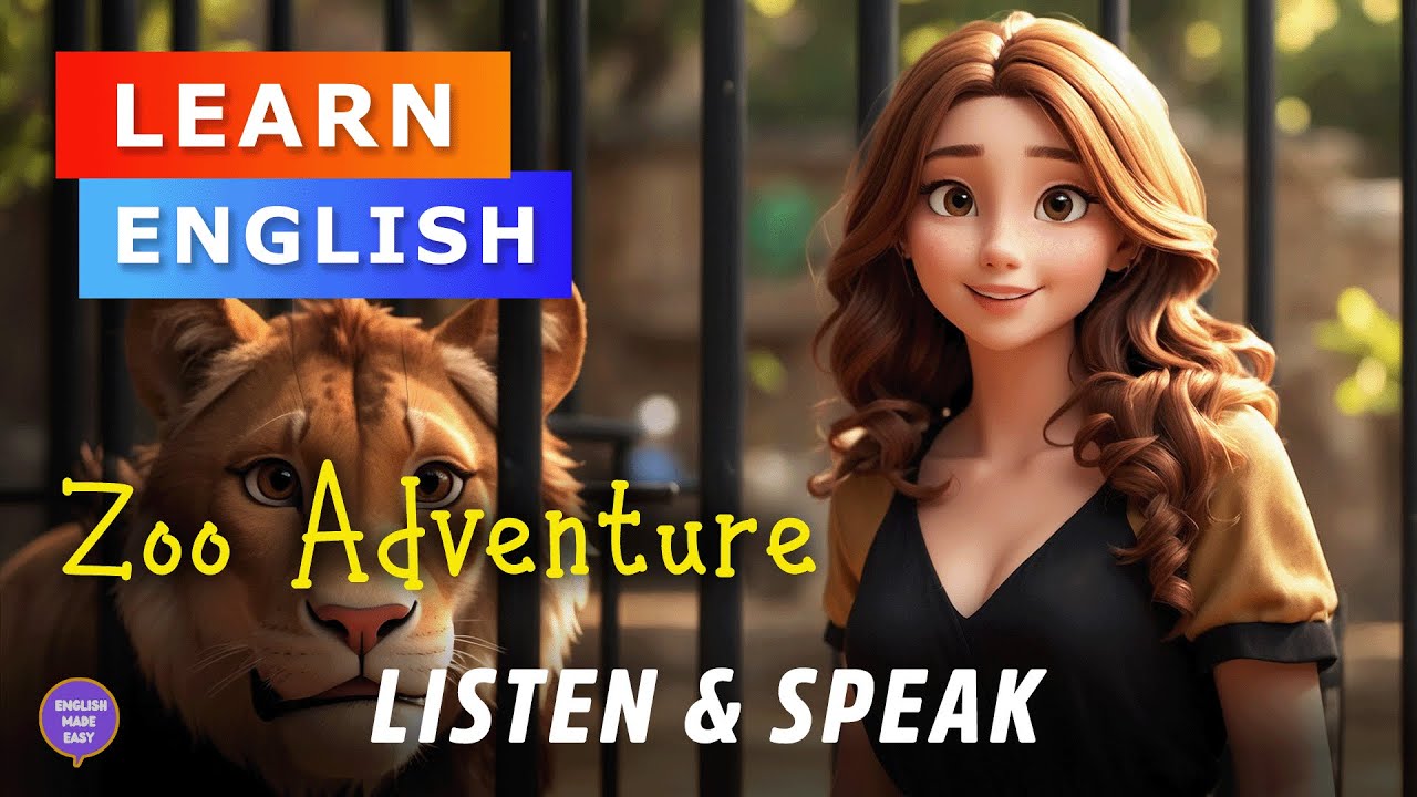 📘 Learn English: A Fun Day at the Zoo | 🌟 Listen & Learn 🦁 - YouTube