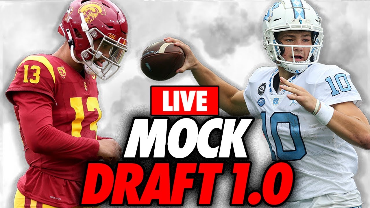 NFL Mock Draft LIVE!! | Bo Nix to Atlanta?! | NFL Live - YouTube