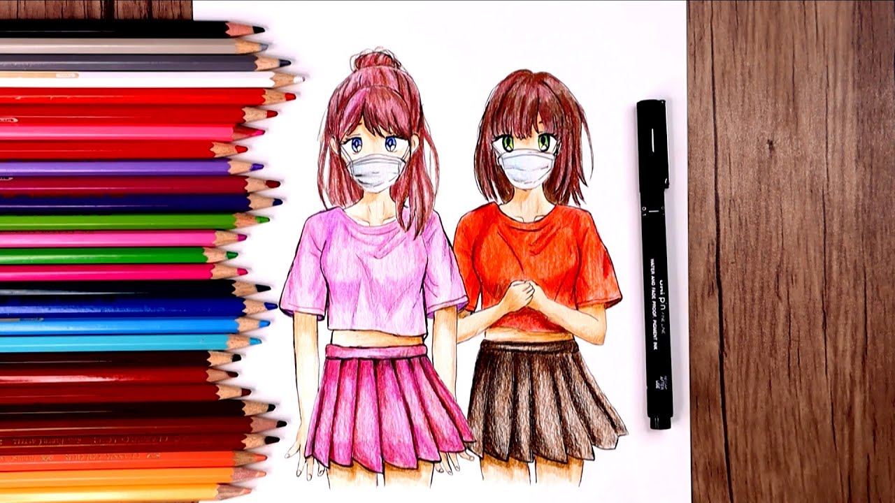 Best Friend Drawing Anime