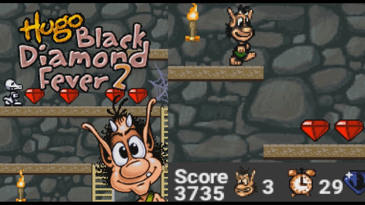Hugo: Black Diamond Fever 2 JAVA GAME (Kiloo 2004) FULL WALKTHROUGH ...