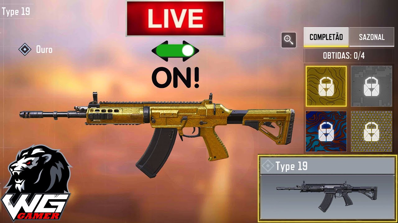 🔴 LIVE COD MOBILE : Nova Season - Pegando Skin De Ouro Na Nova Arma ...