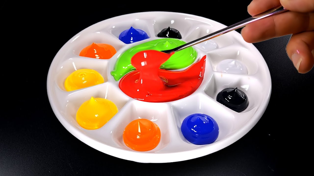 RED VS GREEN - Primary Color Mixing Recipes | Art Tenka - YouTube