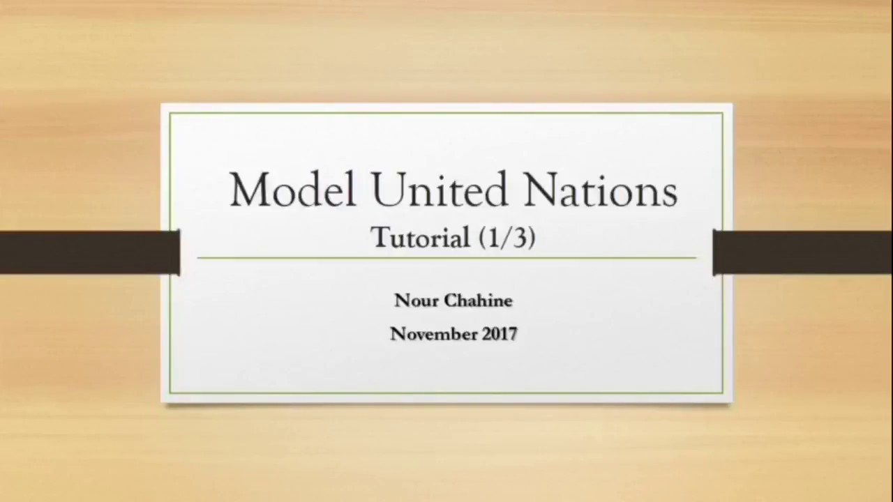 What is MUN? (Tutorial 1/3) - YouTube
