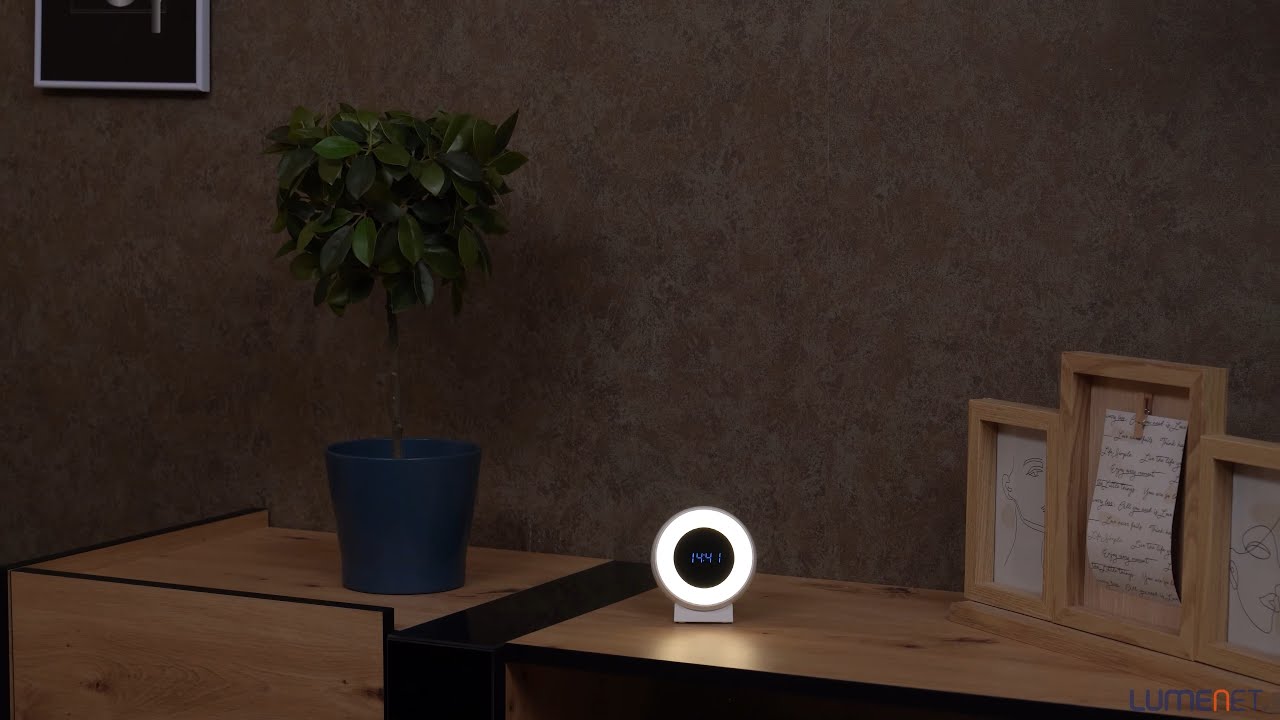 Ledvance NightLux rechargeable night LED lamp with clock function - YouTube