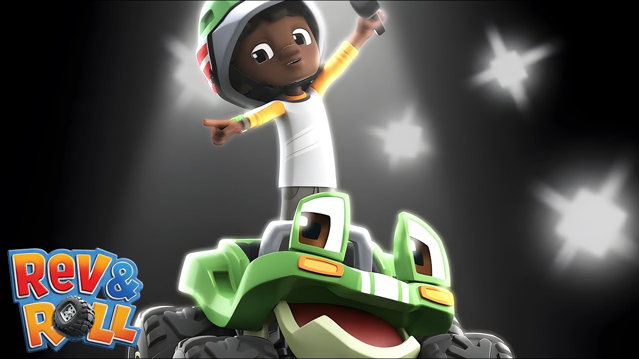 The Wild Wheelin' Stunt Park | Rev & Roll | Cartoons for Kids - YouTube