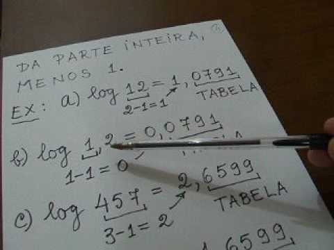 10-LOGARITMOS DECIMAIS DE NÚMEROS MAIORES QUE 1 E ENTRE 0 E 1 ...